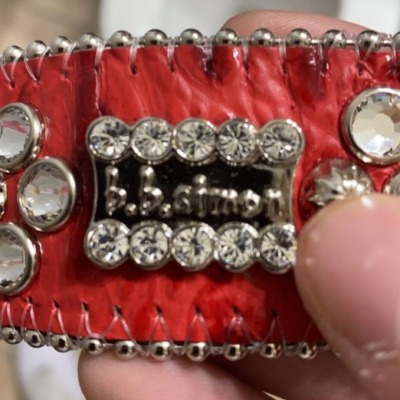 Accessories | Authentic Blood Dripping Red Bb Simon Belt | Poshmark